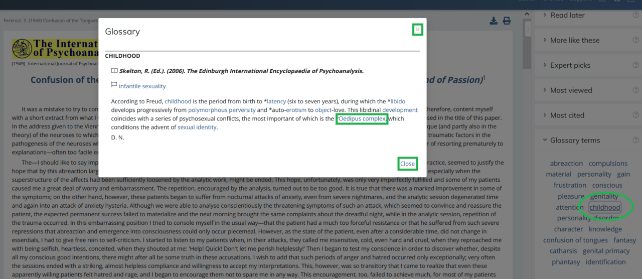 Psychoanalytic Electronic Publishing Support | PEP-Web Support Pages