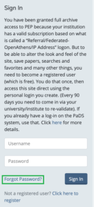 » Welcome to PEP-Web!